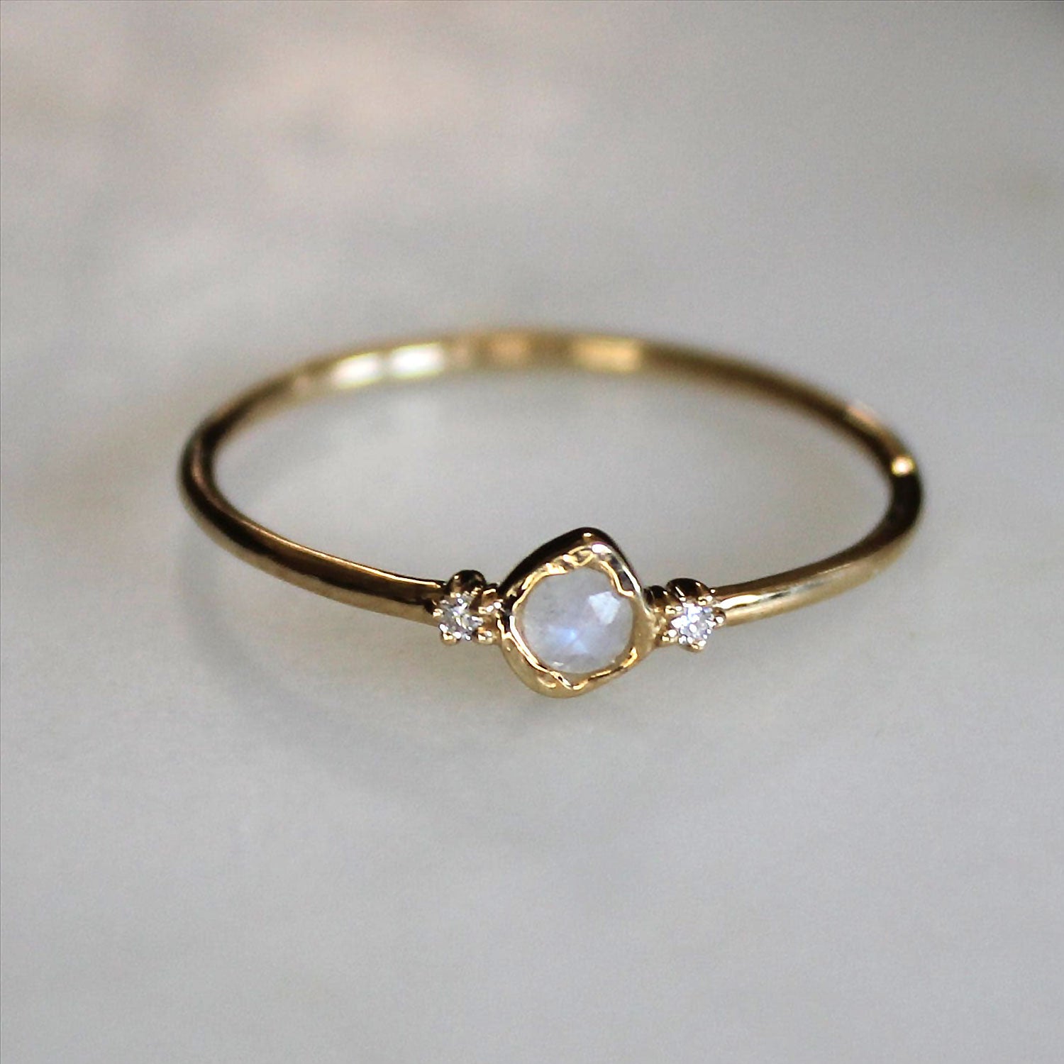 Mini Moonstone Ring
