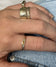 Burning Embers Solid Gold Ring with Gemstone